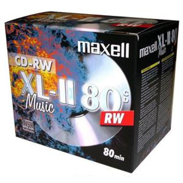 CD-RW AUDIO 80min Jewel 10pz MAXELL XL-II Music ReWritable - CipCipStore.it
